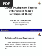 Donald Super - Career Development Theory | PDF | Counseling Psychology ...