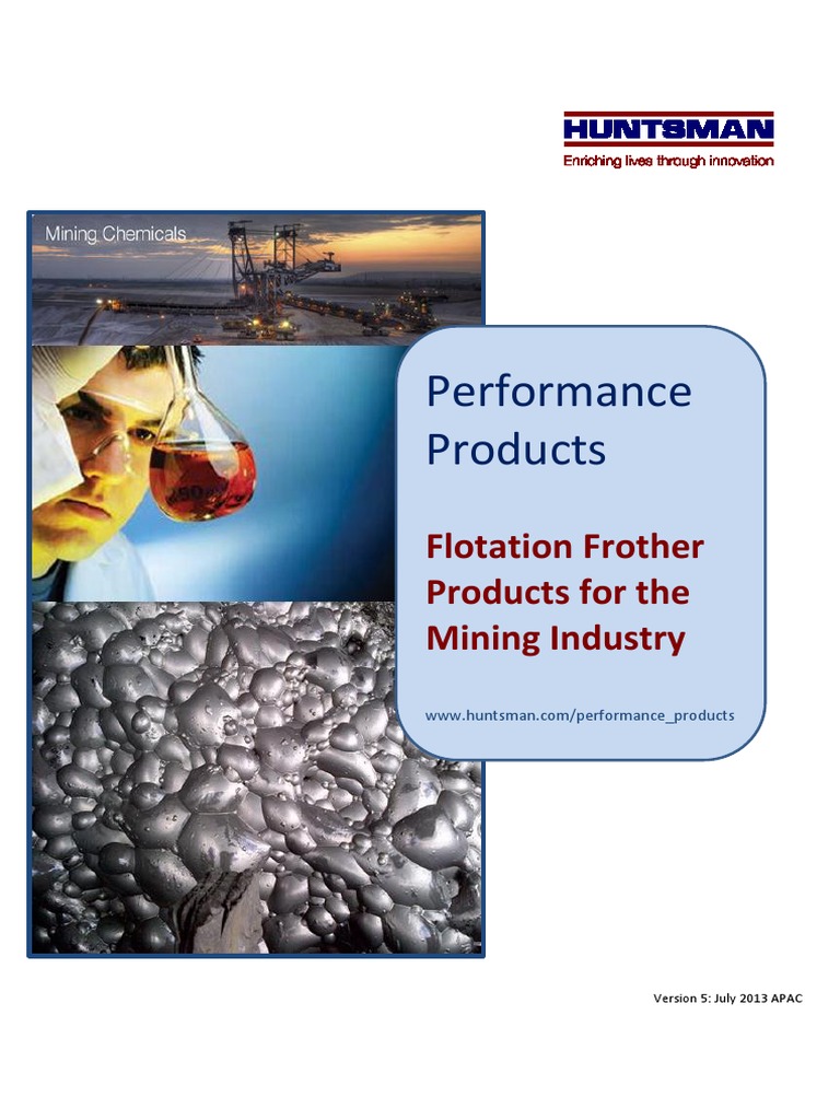 Flotation Frother Products For The Mining Industry | PDF | Foam | Ether