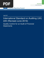 ISA 220 (Revised) : Quality Management For An Audit of Financial ...