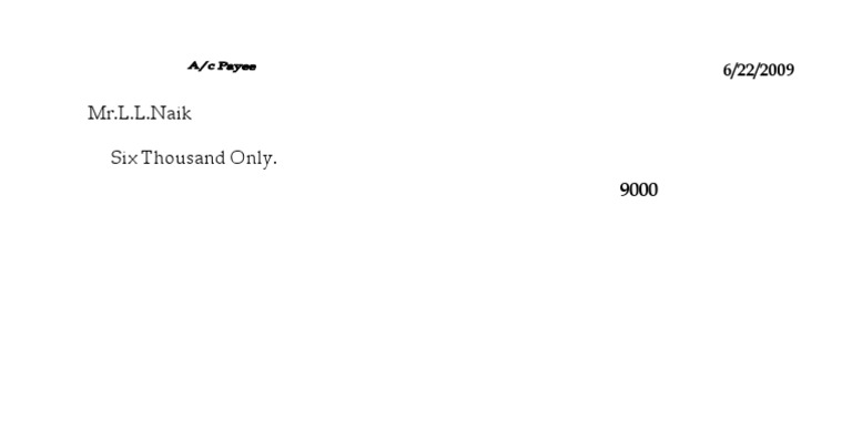 Cheque Printing | PDF