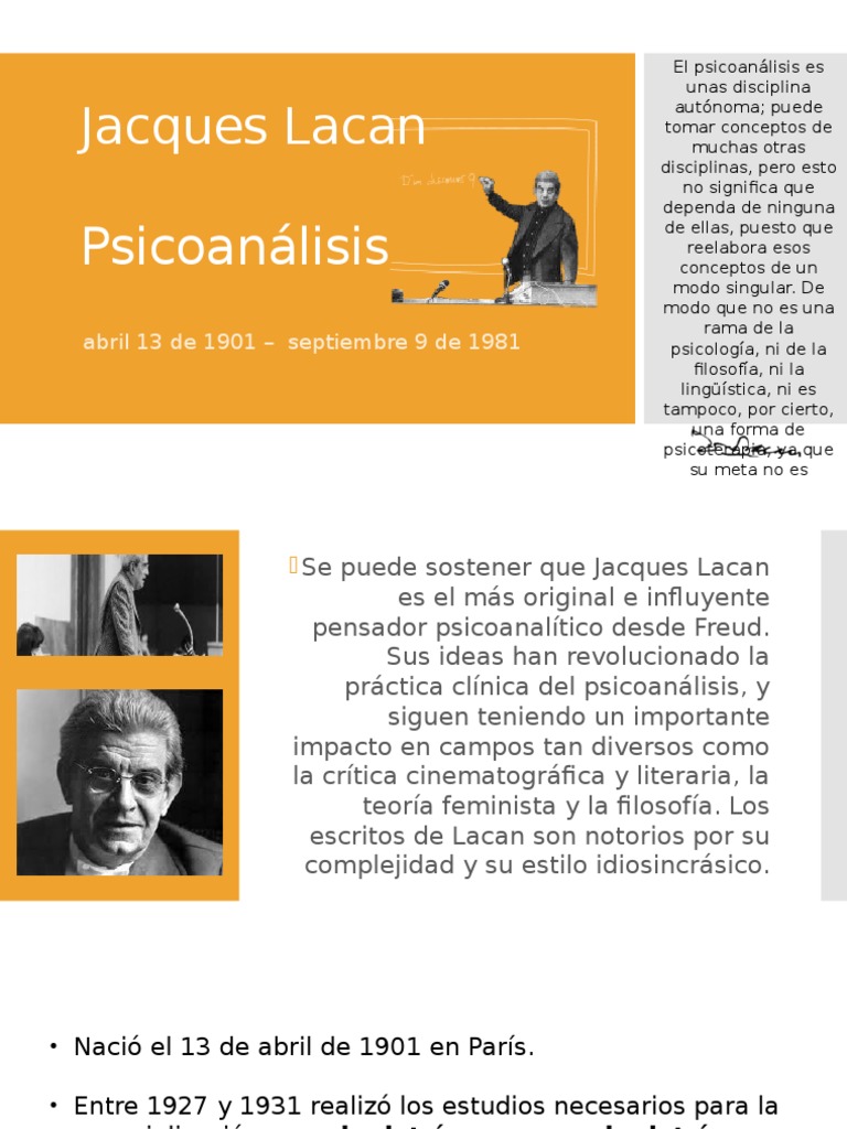 Jacques Lacan | PDF | Jacques Lacan | Psicoanálisis