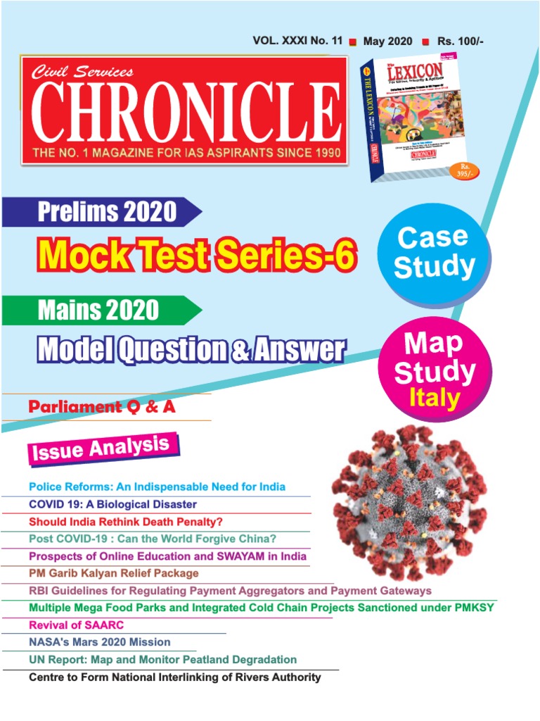 May 2020 Civil Services Chronicle Insights | PDF | Voting | Languages ...