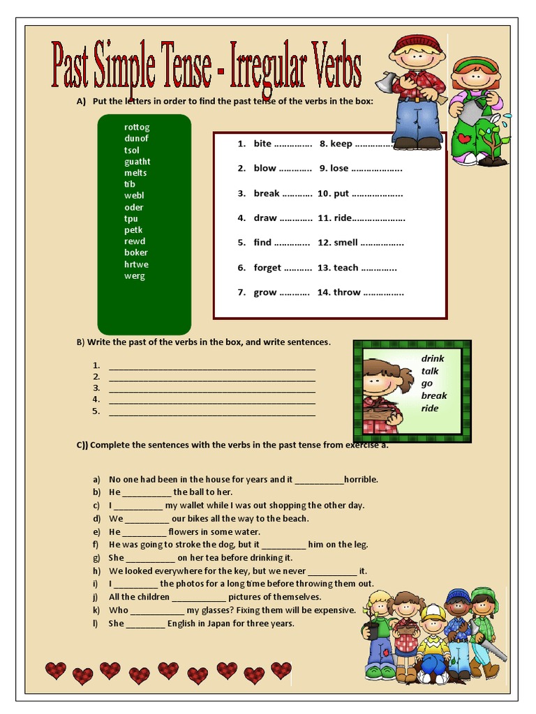 05 - Past Simple Irregular Verbs | PDF | Syntax | Semiotics