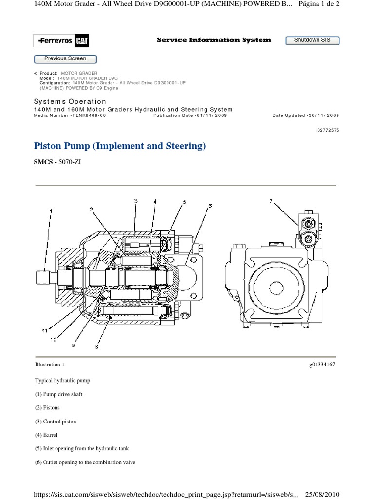 Piston Pump (Implement and Steering) | PDF | Pump | Piston