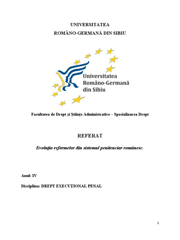 Evolutia Reformelor in Sistemul Penitenciar Romanesc | PDF