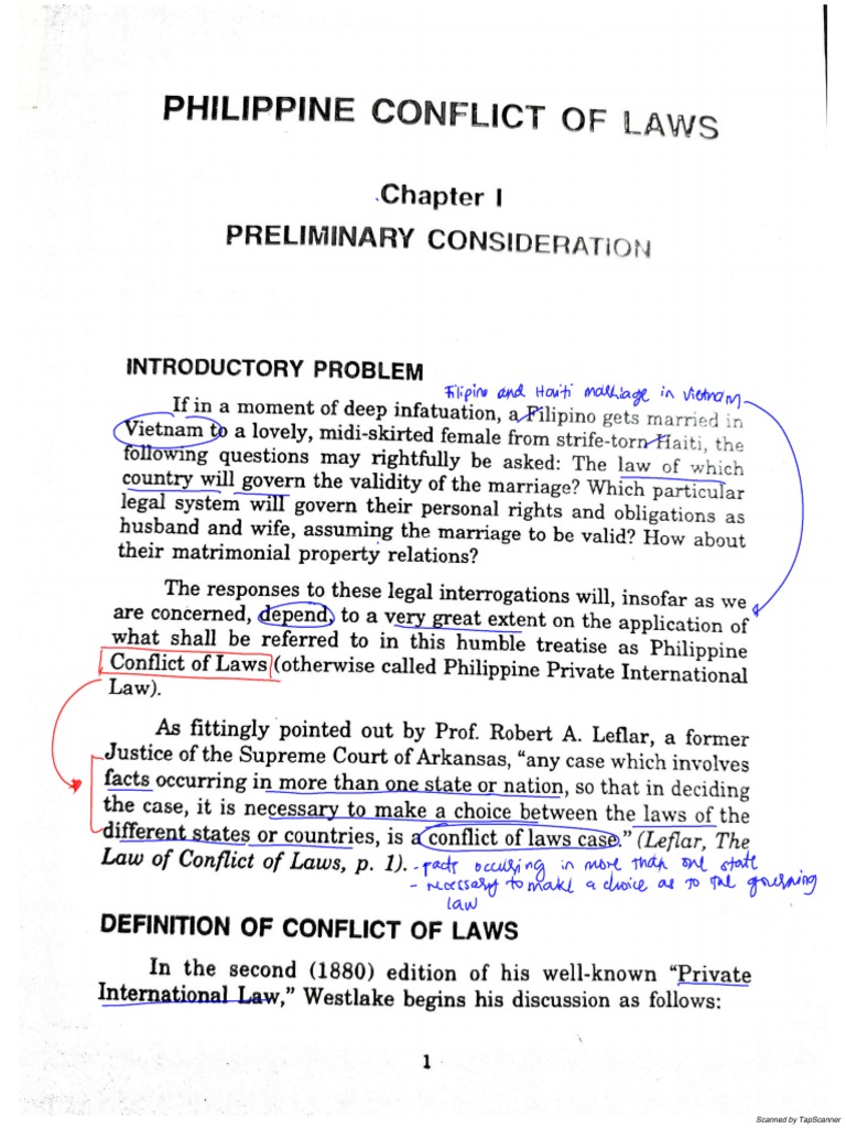 Conflicts - Chapters 1-2 | PDF