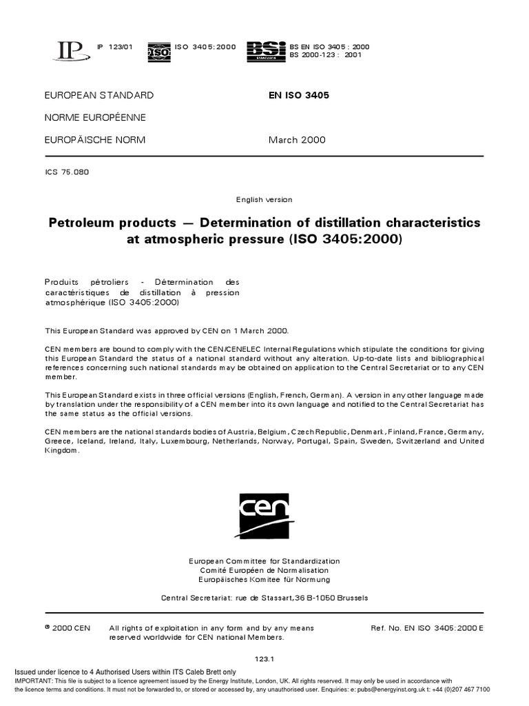 En Iso 3405 PDF | PDF | License | Regulation