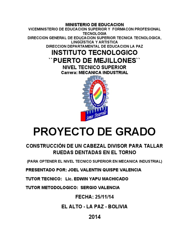 Caratula de Proyecto 1 | PDF