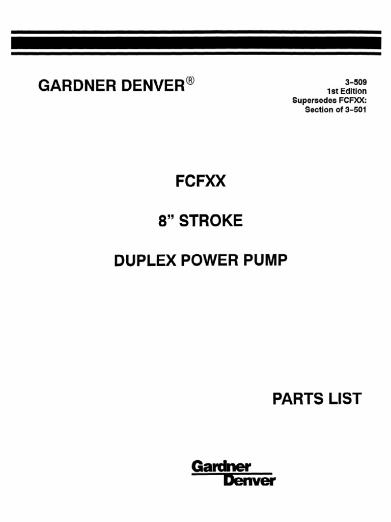 FC-FXX - 8 Parts List PDF | Download Free PDF | Screw | Pump