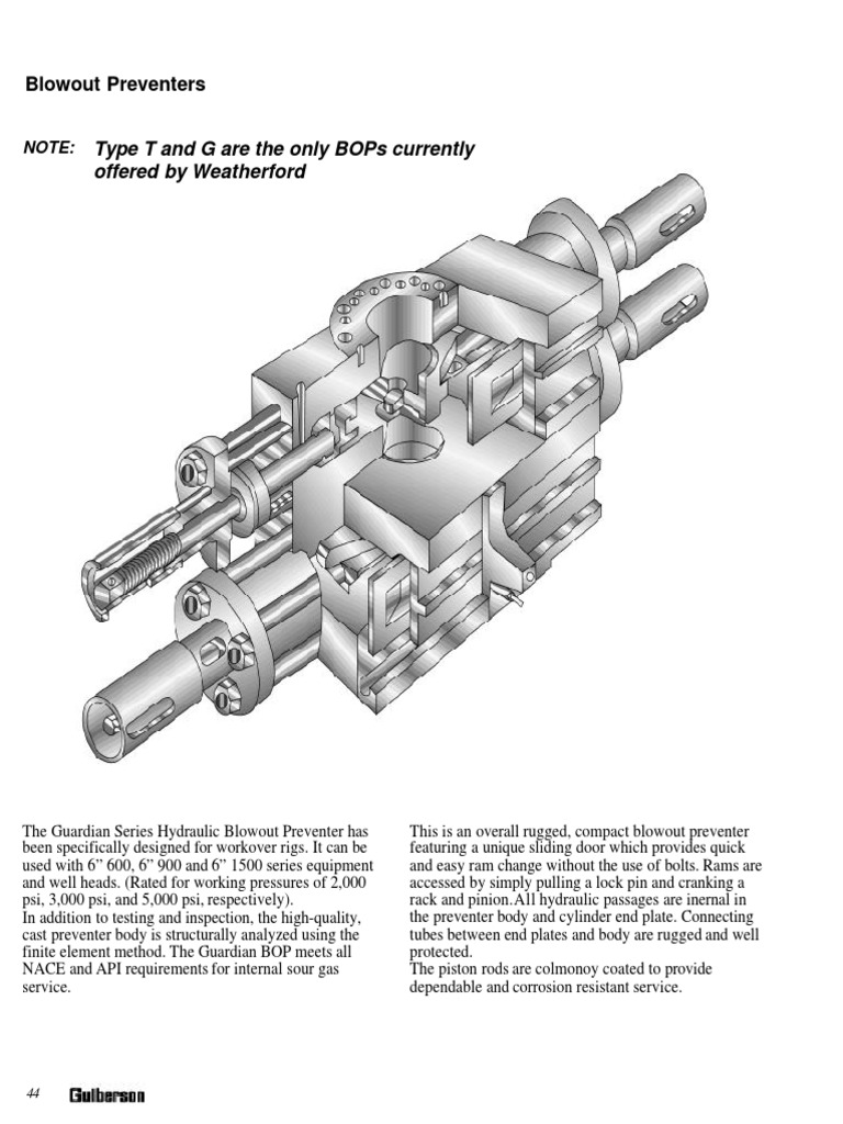 BOP - Type A and T PDF | PDF | Manufactured Goods | Mechanical Engineering
