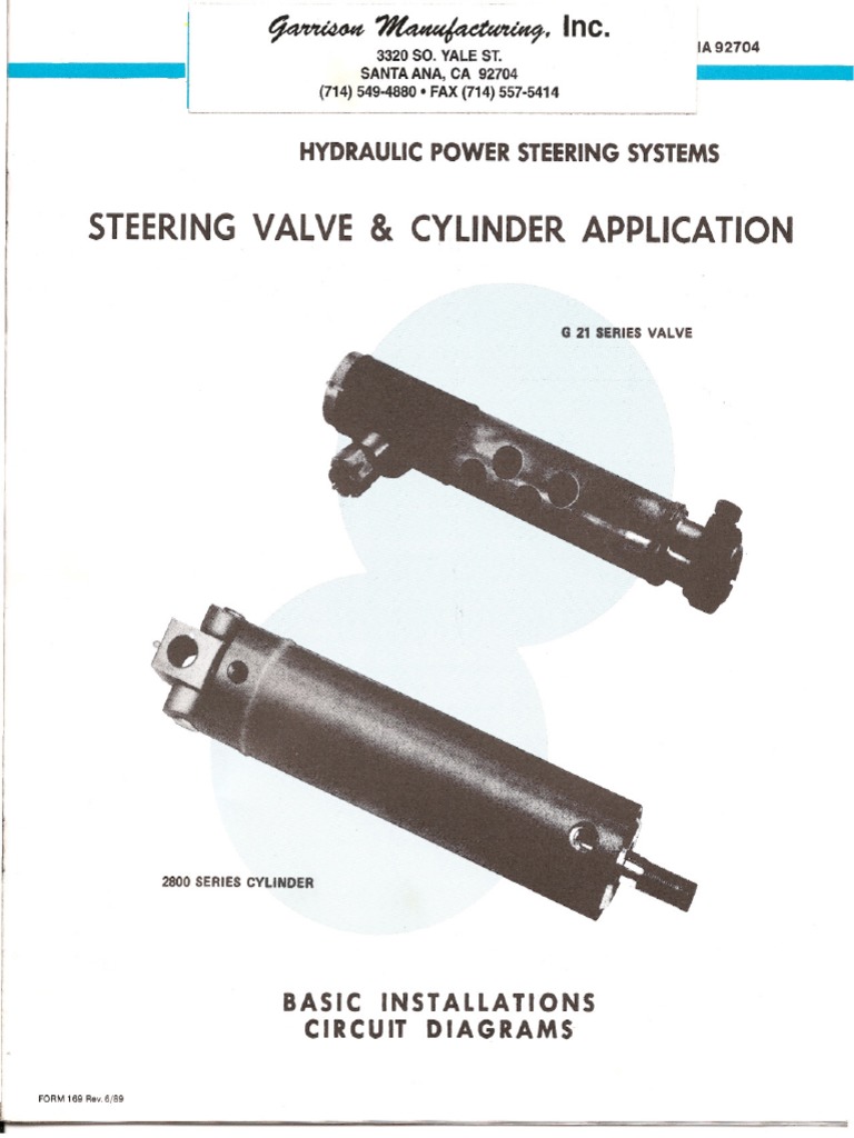 Hydraulic Cylinder Steering System | PDF