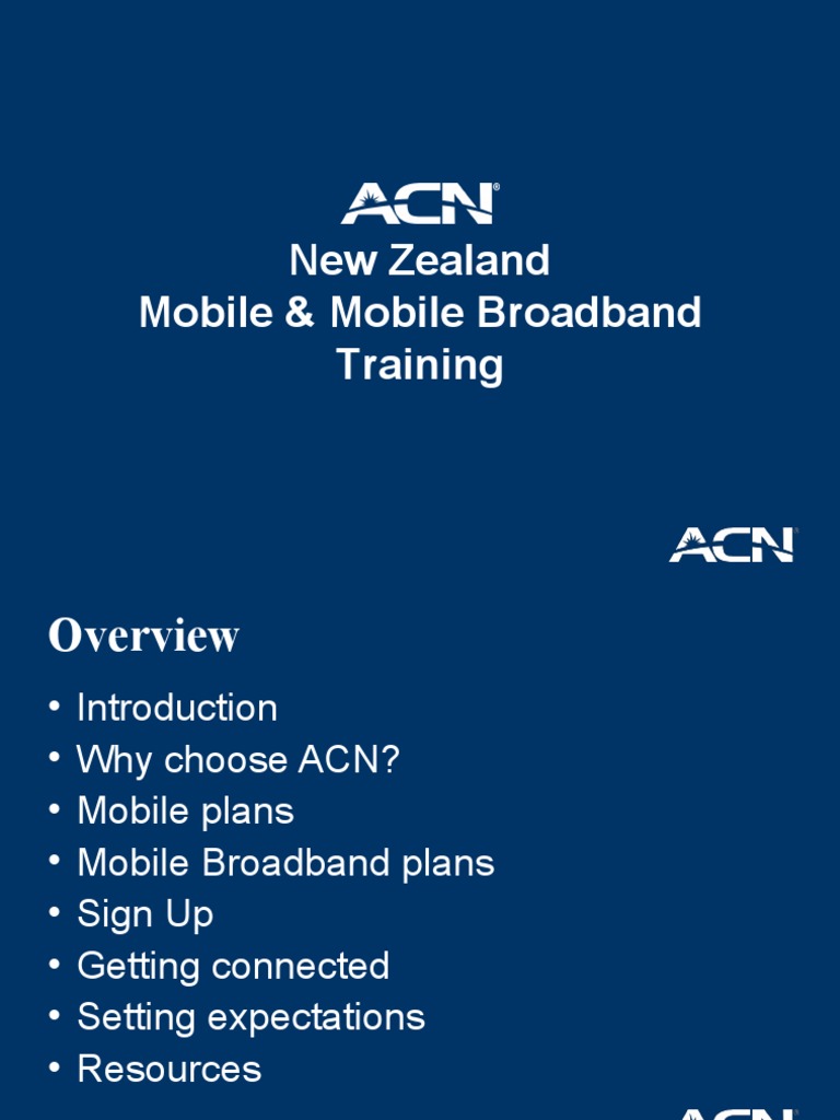 An Introduction to ACN's Mobile and Mobile Broadband Plans and Services ...