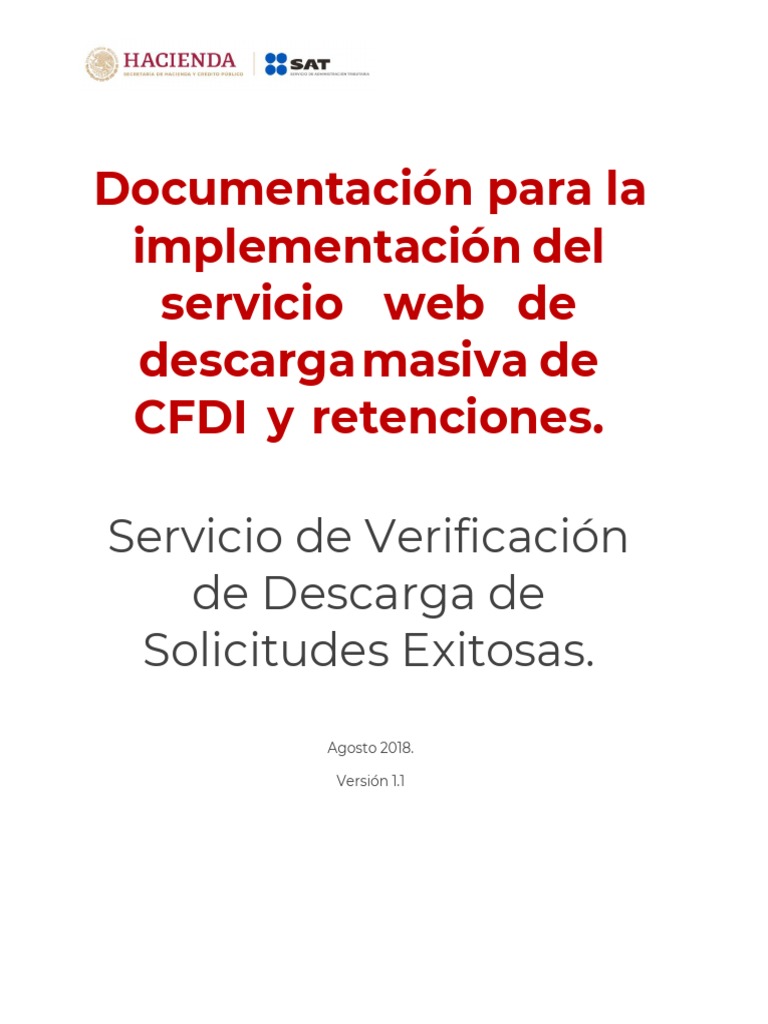 Implementación de Web Service SAT CFDI | PDF | Autenticación | Servicio web