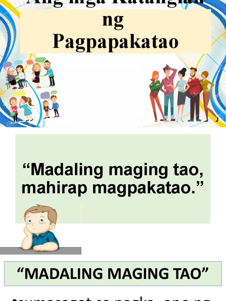 Katangian NG Tao | PDF