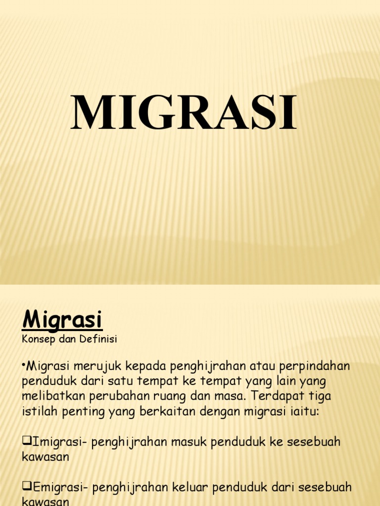 MIGRASI | PDF
