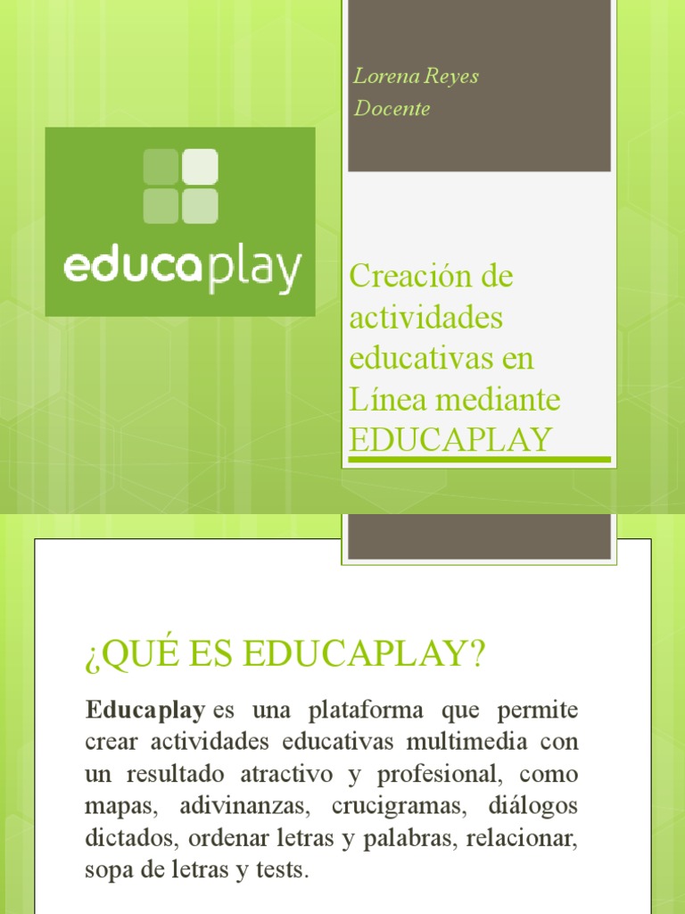 Educaplay | PDF