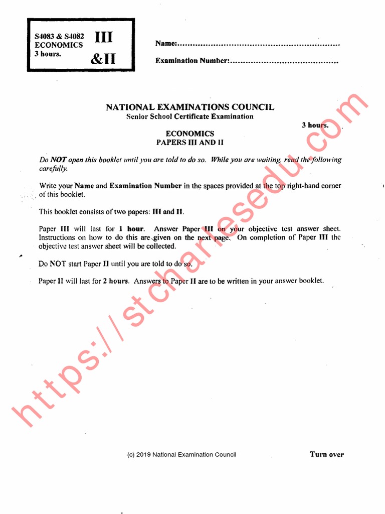 NECO Economics Past Questions Objective and Theory | PDF | Retail ...