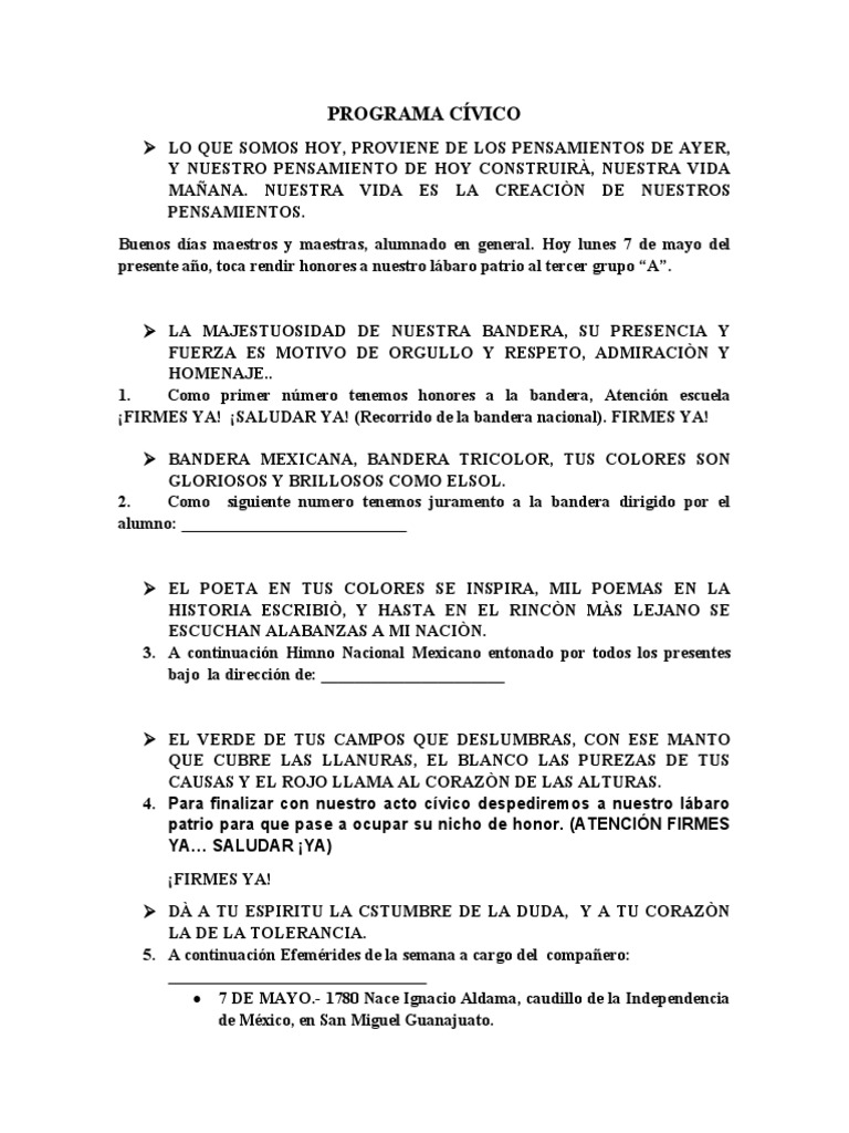 Programa Cívico | PDF | Agitación