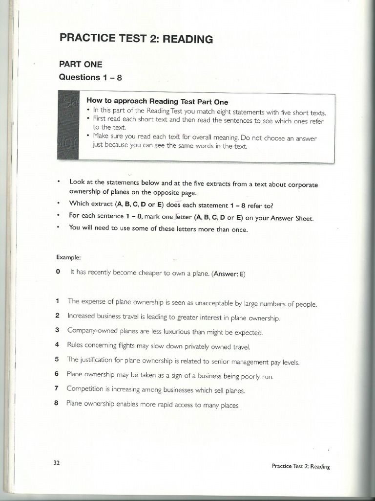 Bec H Test 2 Reading 1-3 | PDF