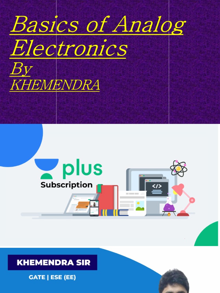 Lecture 1 Basic Electronics Pdf 