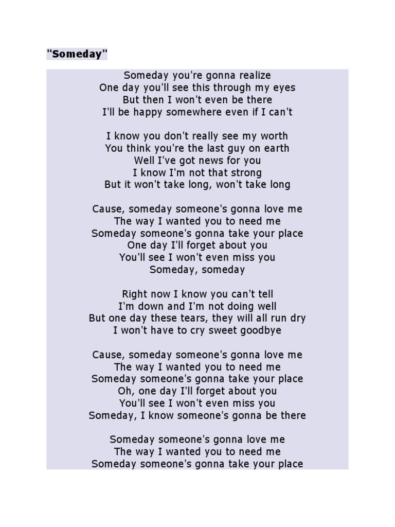 Someday | PDF