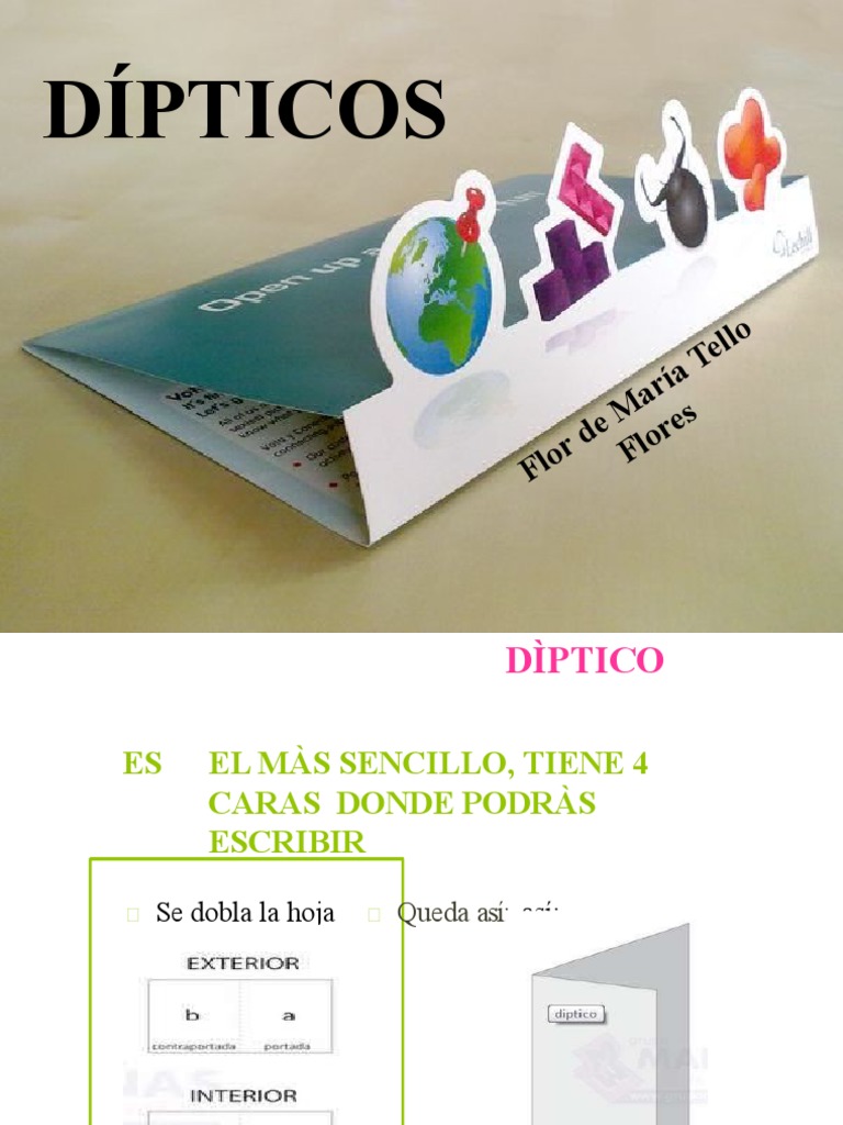 Formas de plegado y diseño de dípticos y trípticos | PDF