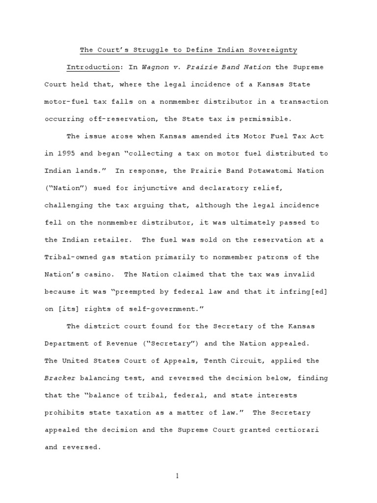 Bracker Balancing Test, and Reversed The Decision Below, Finding | PDF ...