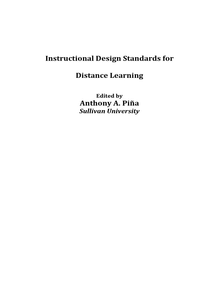 DL Design Standards | PDF | Instructional Design | Curriculum