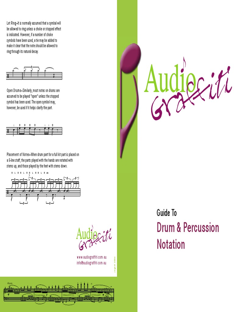 Guide To Percussion: Drum Notation | PDF