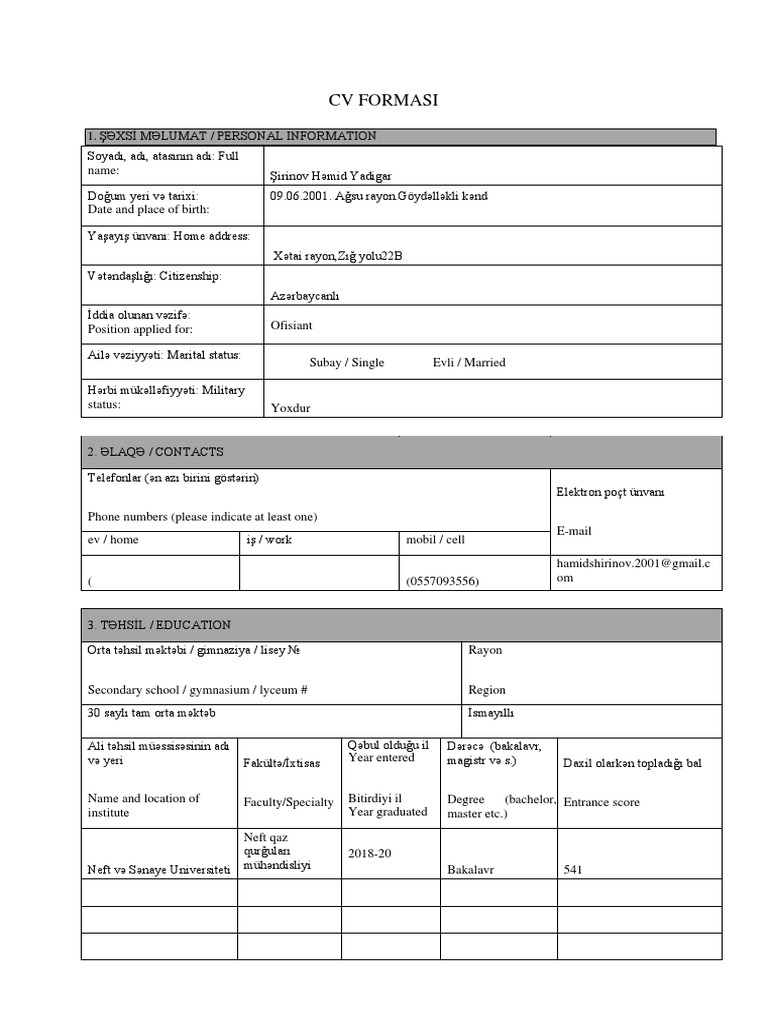 CV PDF | PDF