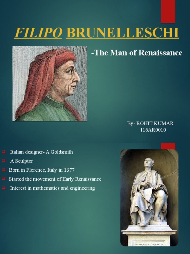 Brunelleschi: Pioneer of Renaissance Architecture | PDF