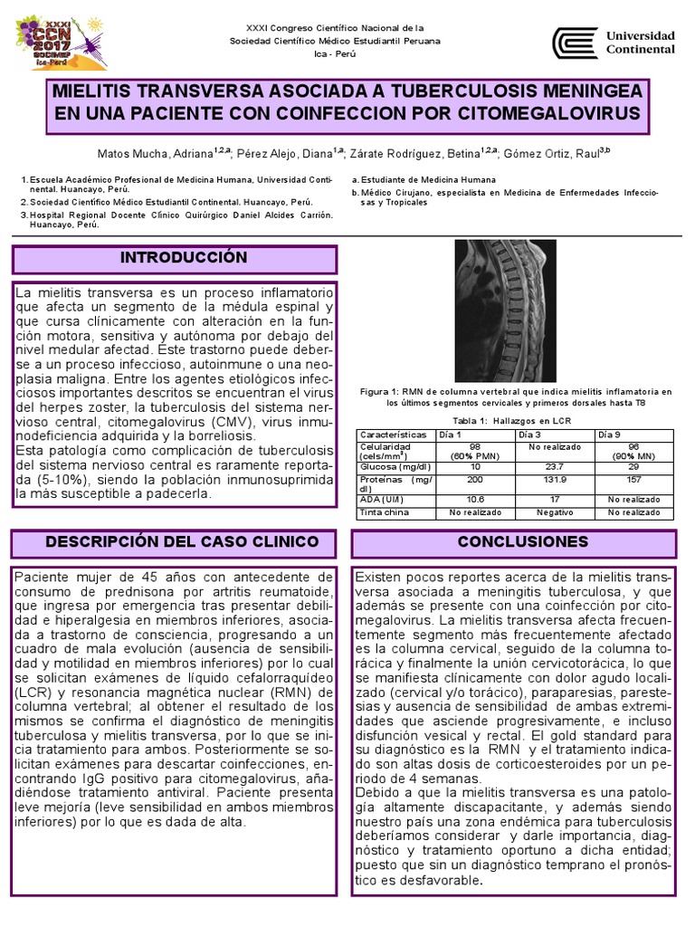 Poster Caso Clinico CCN | PDF | Ciencias de la Salud | Especialidades ...