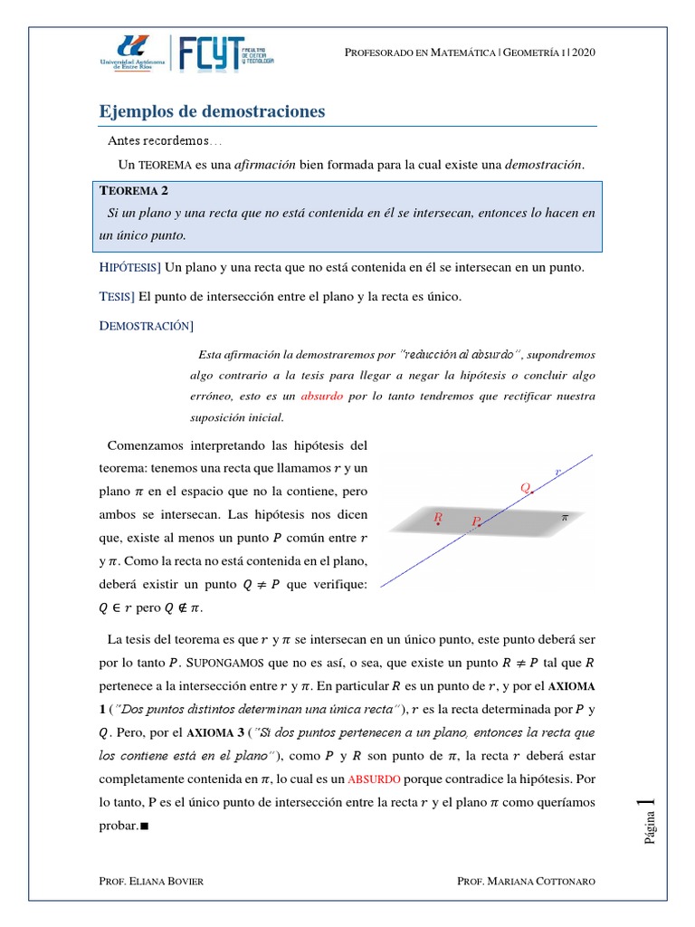 Ejemplos de Demostraciones | PDF | Prueba matemática | Geometria plana)