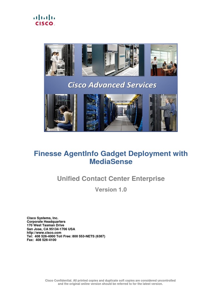 Finesse AgentInfo Gadget Deployment With MediaSense | Download Free PDF ...