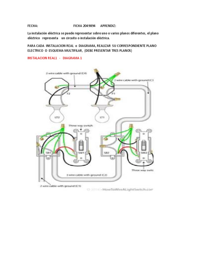 Plano Electrico - Diagrama - Esquema Multifilar | PDF