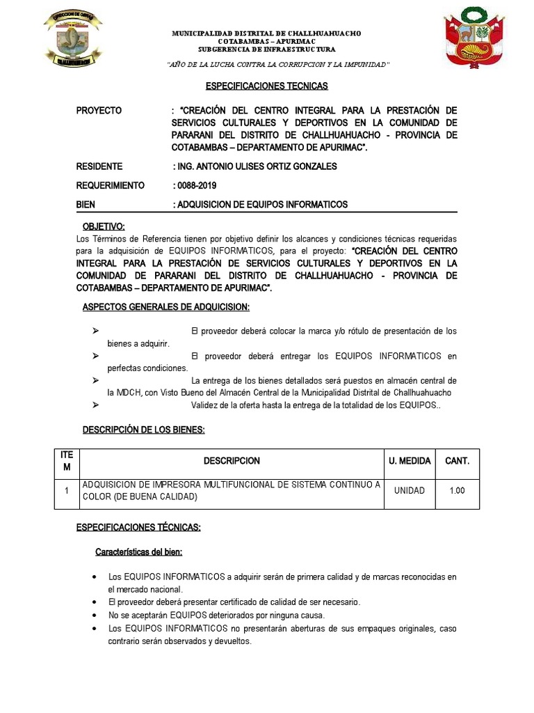 TDR Impresora Insp | PDF | Business | Science