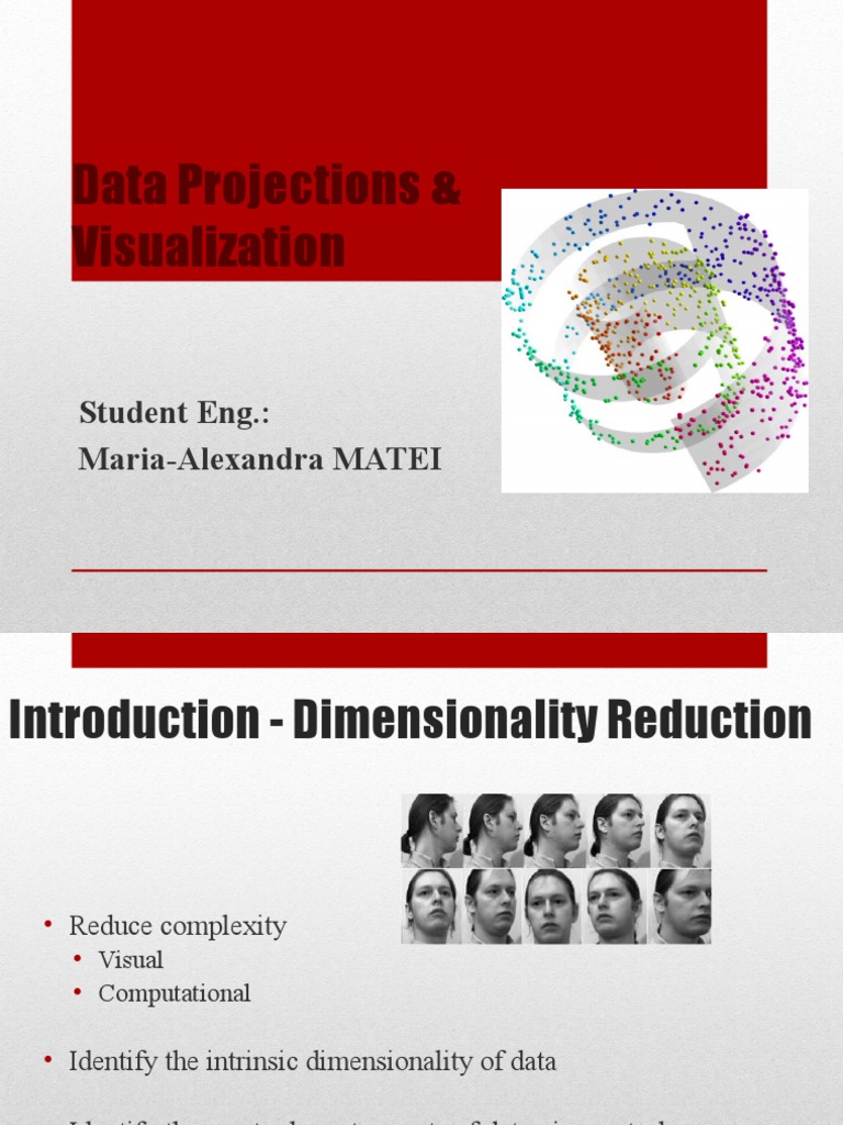 Data Projections & Visualization: Student Eng.: Maria-Alexandra MATEI ...