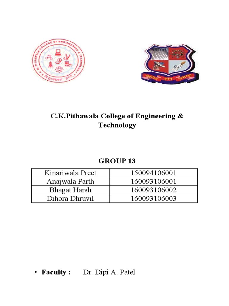 C.K.Pithawala College of Engineering & Technology | PDF | Microorganism ...