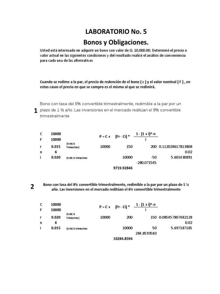 Resolución Lab. 5-6-7 | PDF | Renta Fija | Instrumentos que devengan intereses