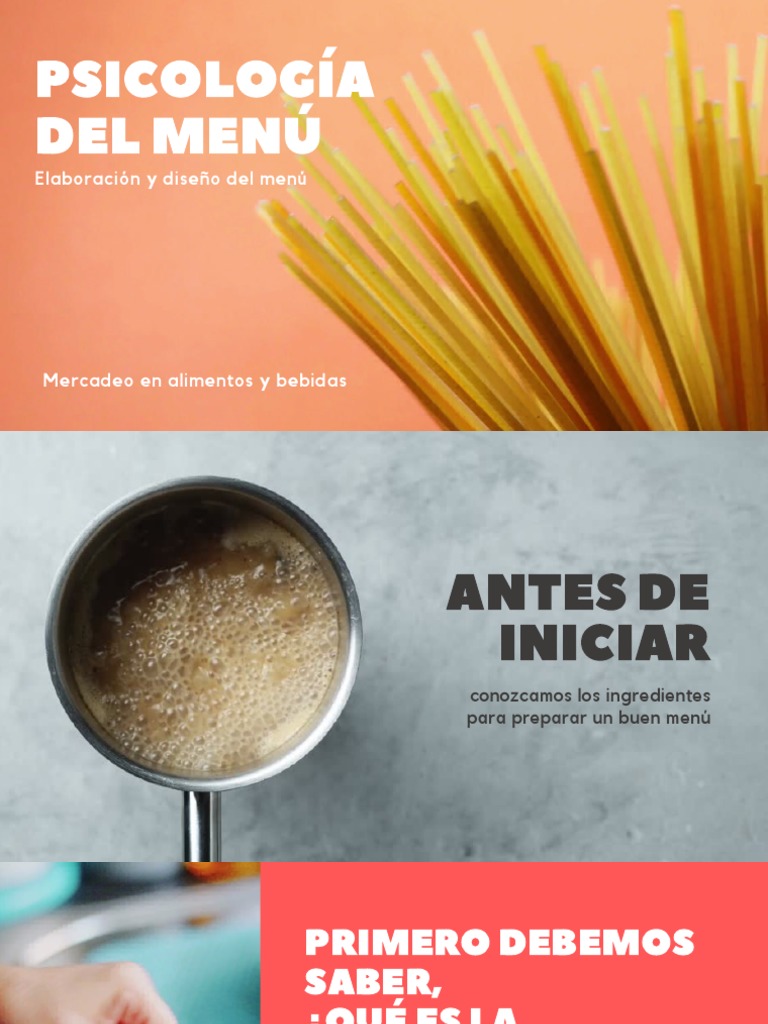 Cómo diseñar un menú gastronómico efectivo mediante la ingeniería del ...