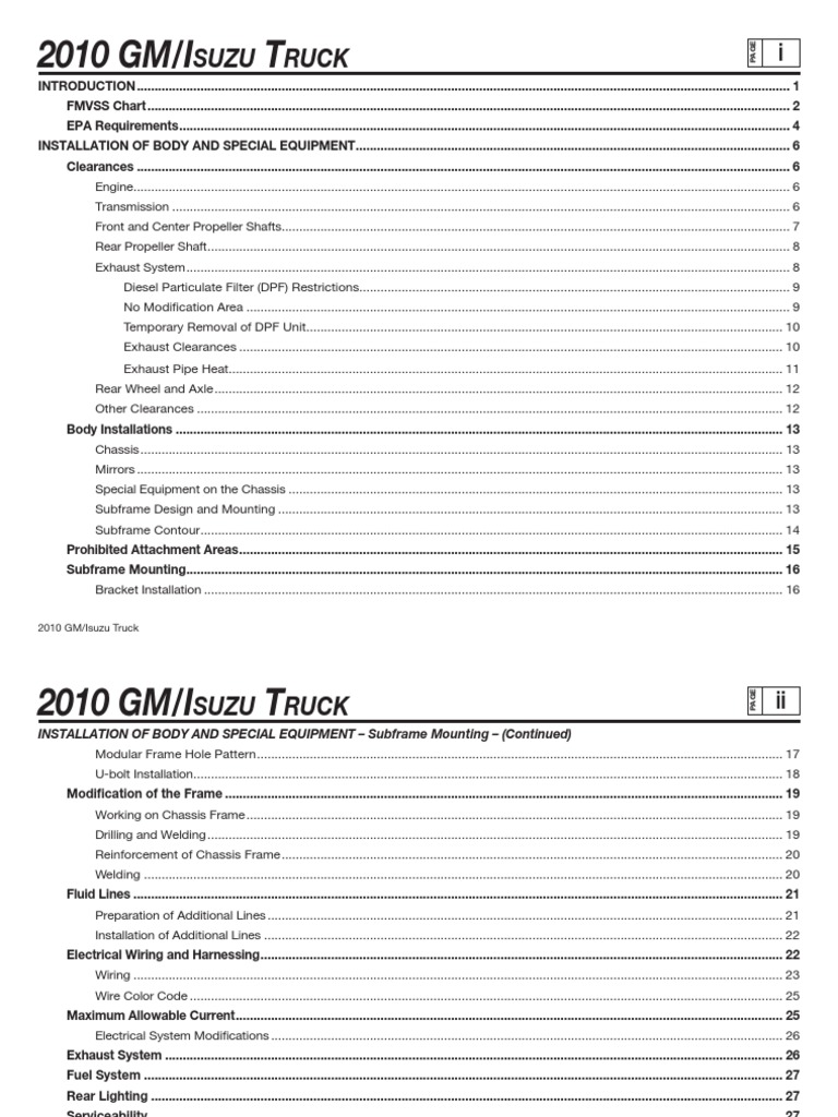 ISUZU Truck Service Manual PDF | PDF | Truck | Axle