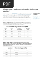 Landsat 8 Band Combinations Explained | PDF