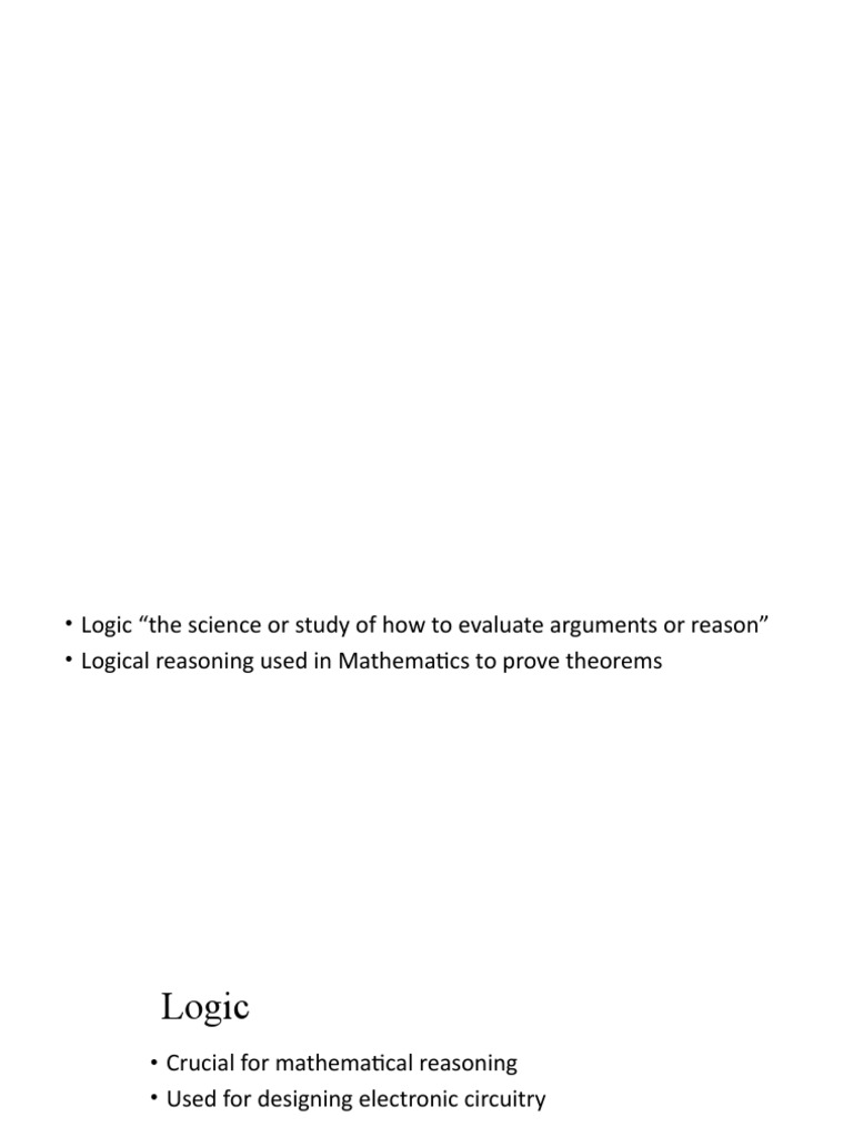 Gen Math Logic | PDF | If And Only If | Logic