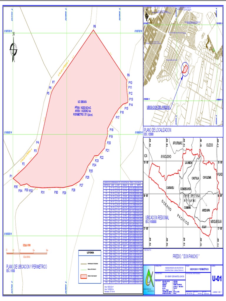 Plano de Ubicacion y Perimetrico | PDF