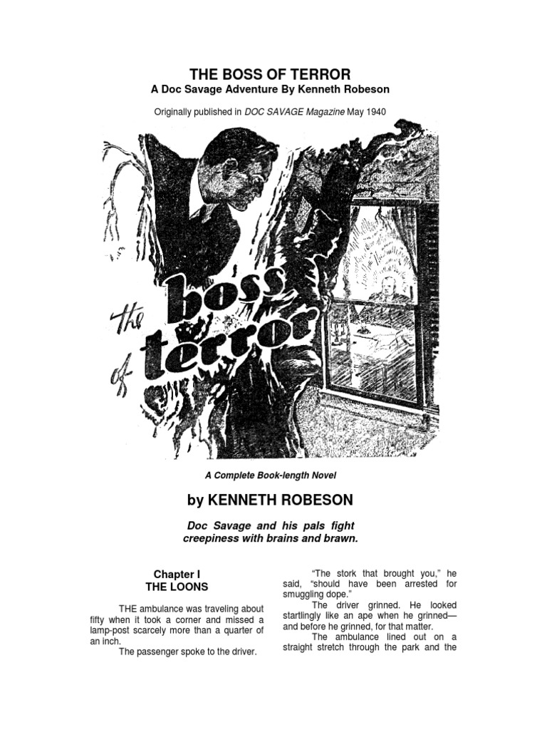 087 - The Boss of Terror | PDF | Nature