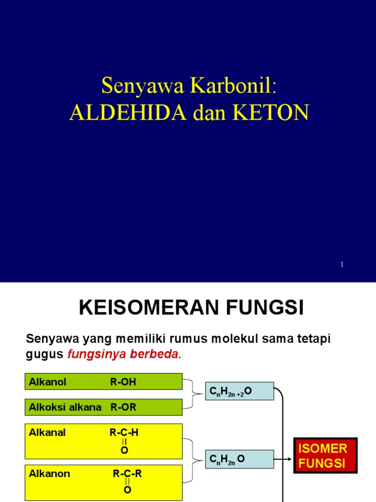 Senyawa Karbonil: Aldehida Dan Keton | PDF | Sains & Matematika