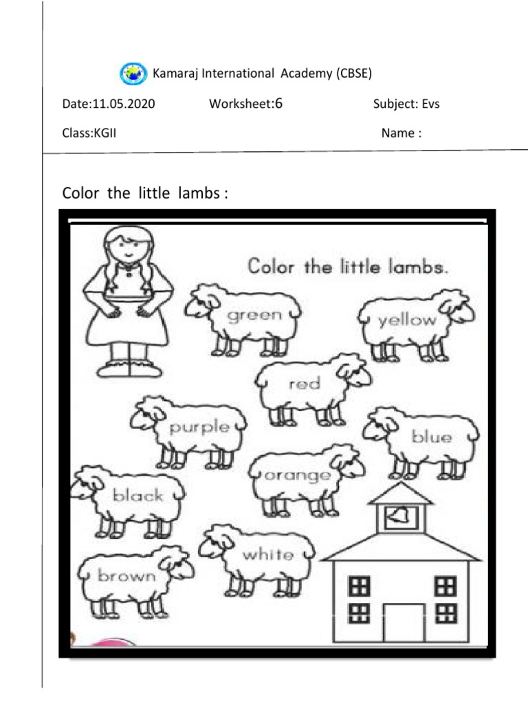 Evs Work Sheet | PDF