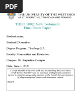 UWI Thesis Preparation Guide | PDF