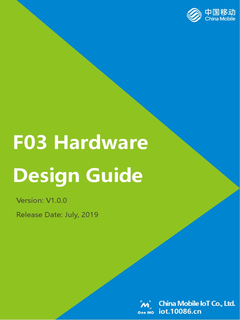 F03 Hardware Design Guide: Release Date: July, 2019 | PDF | Wireless ...