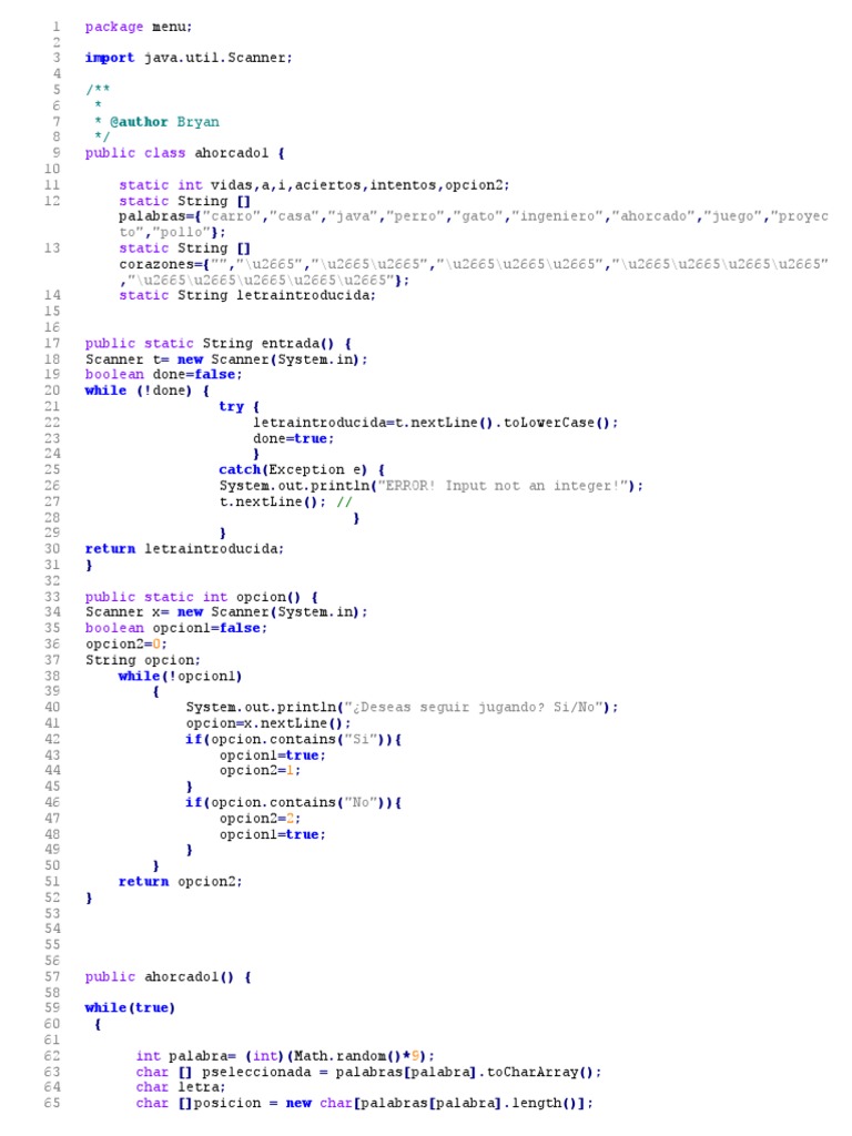 Hangman Game for Java Beginners | PDF | Software Development | Metalogic